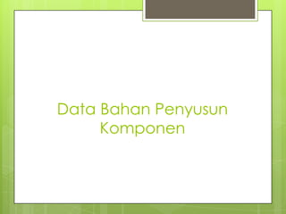 Analisa komponen penyusun rangkaian traffic light system | PPTX