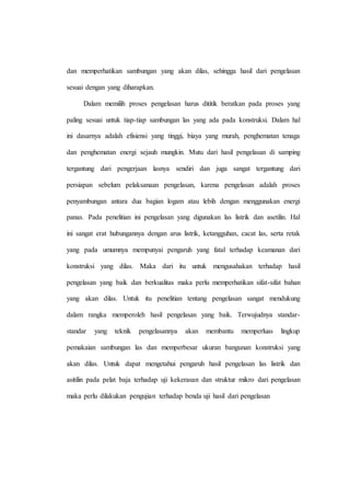 Analisa las listrik dan asitilin | DOCX