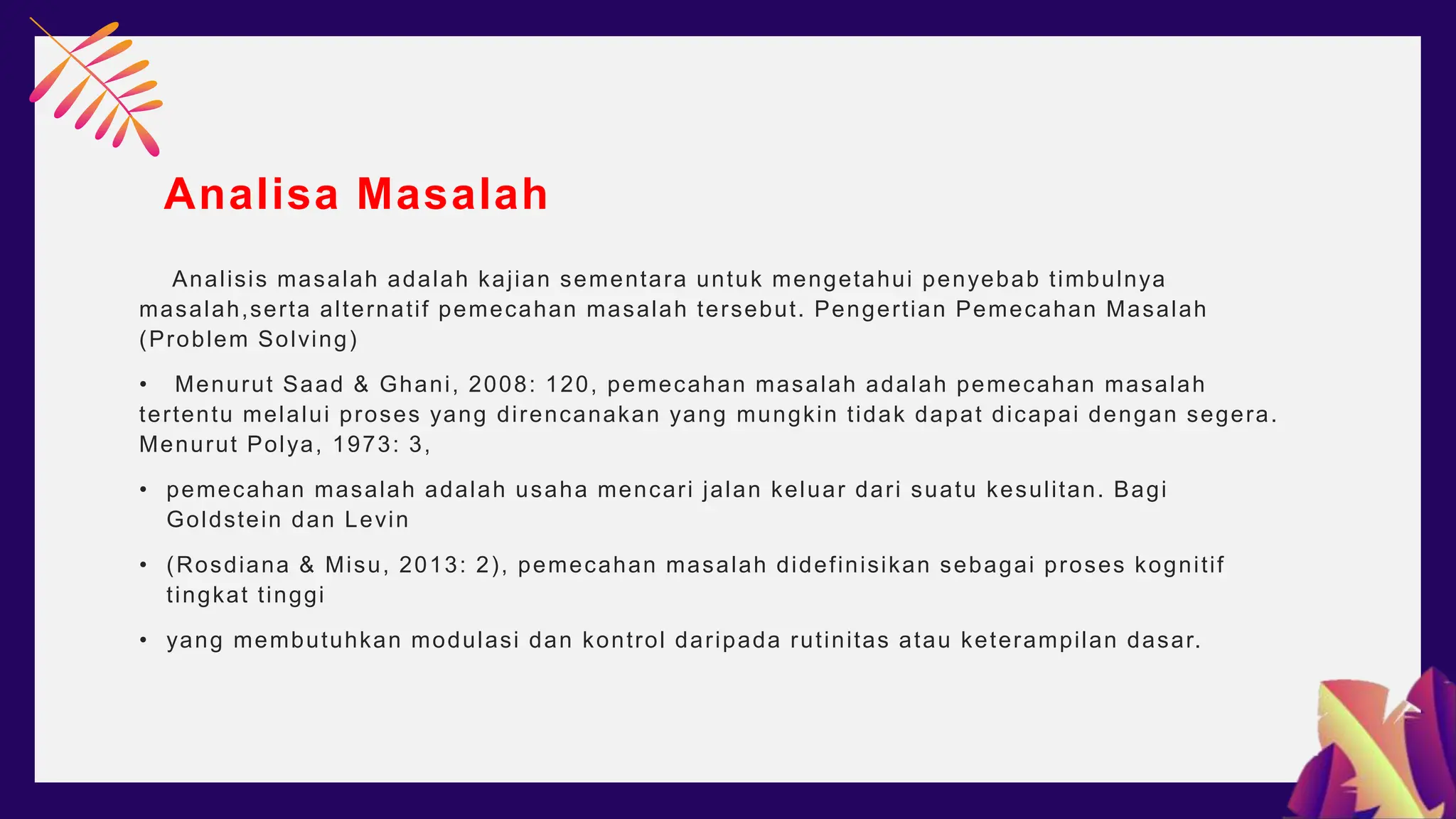 Analisa Masalah dan Problem Solving Proyek Kelompok.pptx