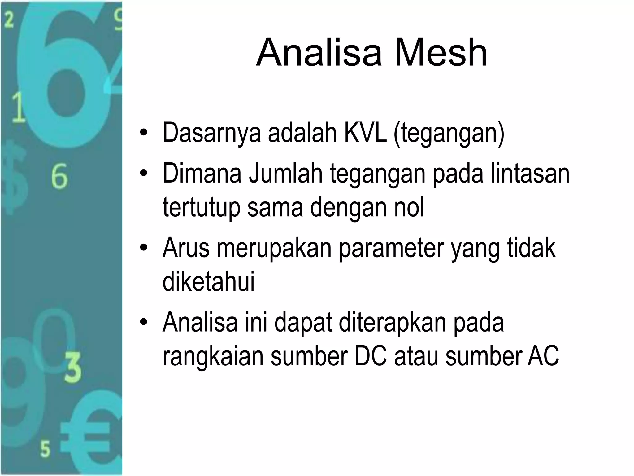 Analisa mesh pada rangkaian ac (17 april 2021) | PPTX