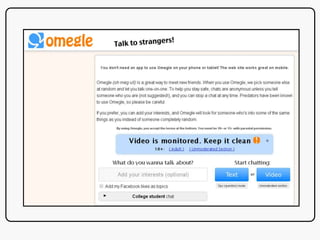 Analisando o chat omegle | PPT