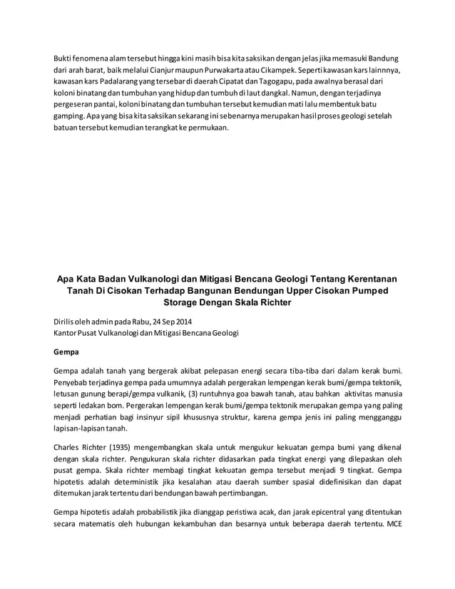 Analisa patahan lembang | PDF