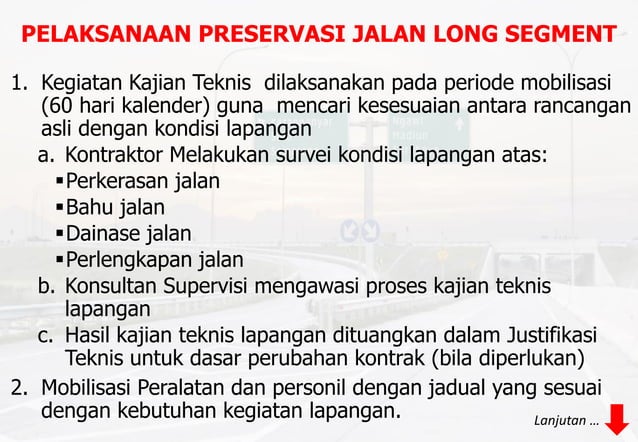 ANALISA PENCAPAIAN KEMANTAPAN JALAN DENGAN SISTEM KONTRAK LONGSEGMENT ...