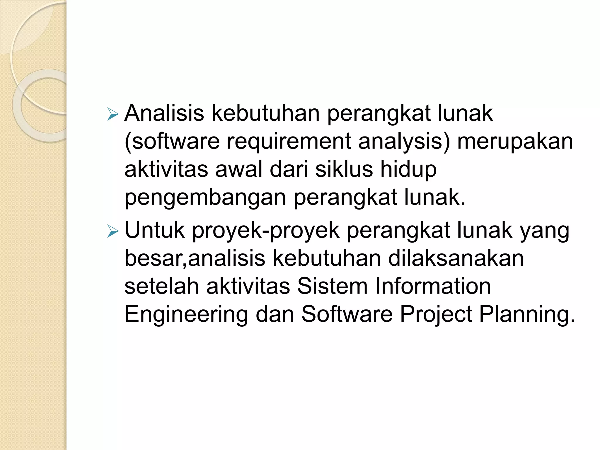 Analisa perangkat lunak | PPTX