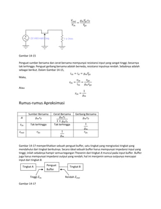 Analisa rangkaian fet | DOCX