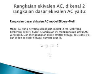 Analisa sinyal kecil | PPT