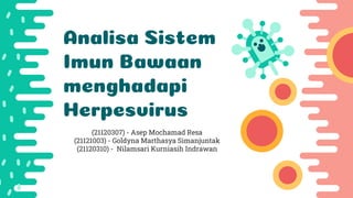 Analisa Sistem Imun Bawaan menghadapi Herpesvirus.pptx