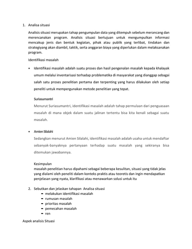Analisa situasi dan identifikasi masalah UMJ Kel 1.docx