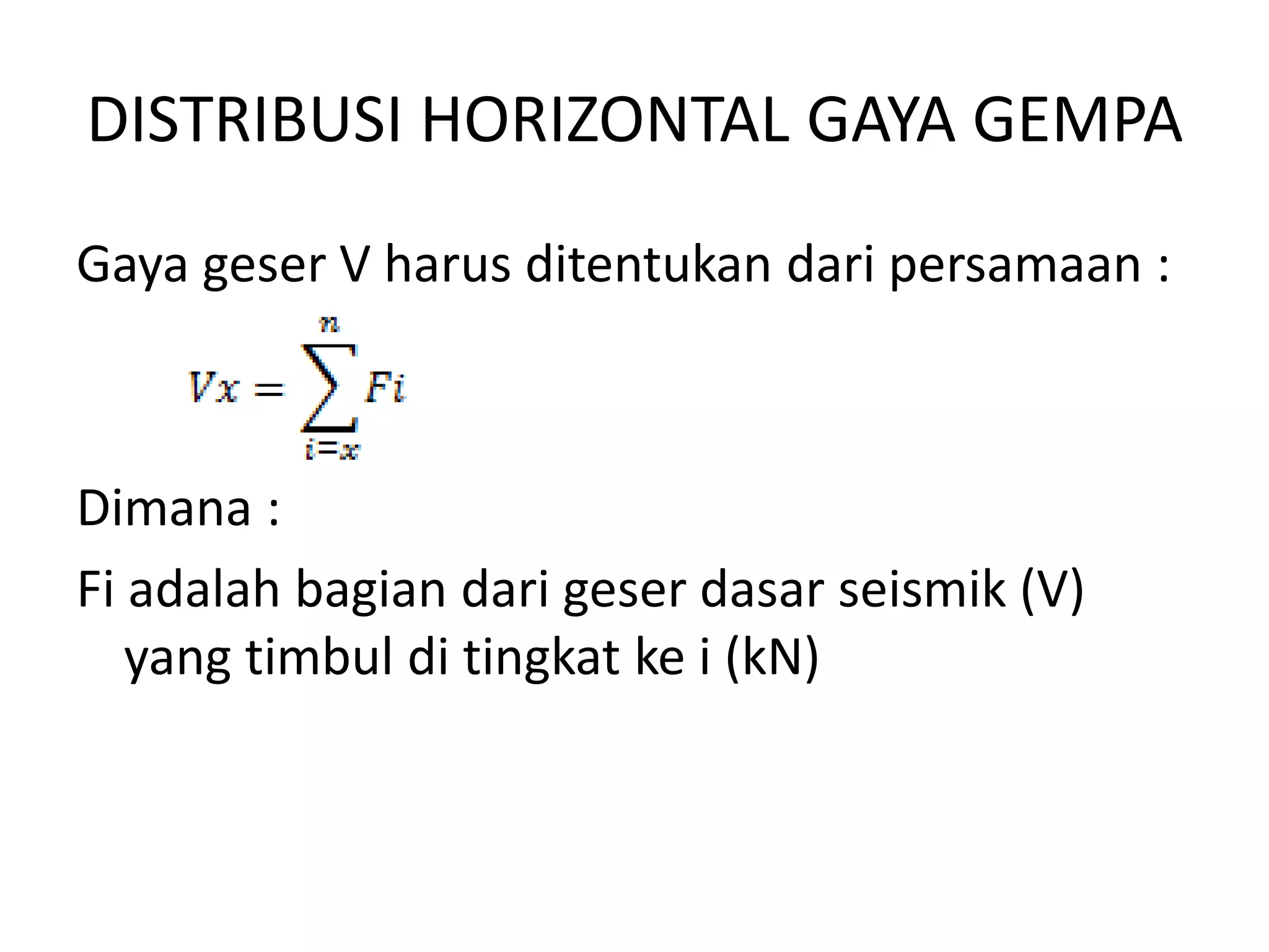 Analisa statik ekuivalen | PPTX