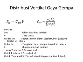 Analisa statik ekuivalen | PPTX