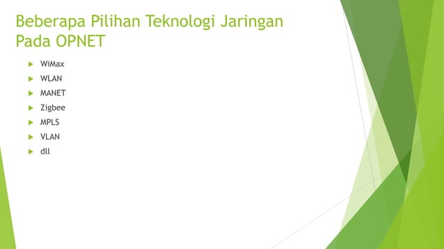 Analisa teknologi jaringan dengan opnet | PPTX