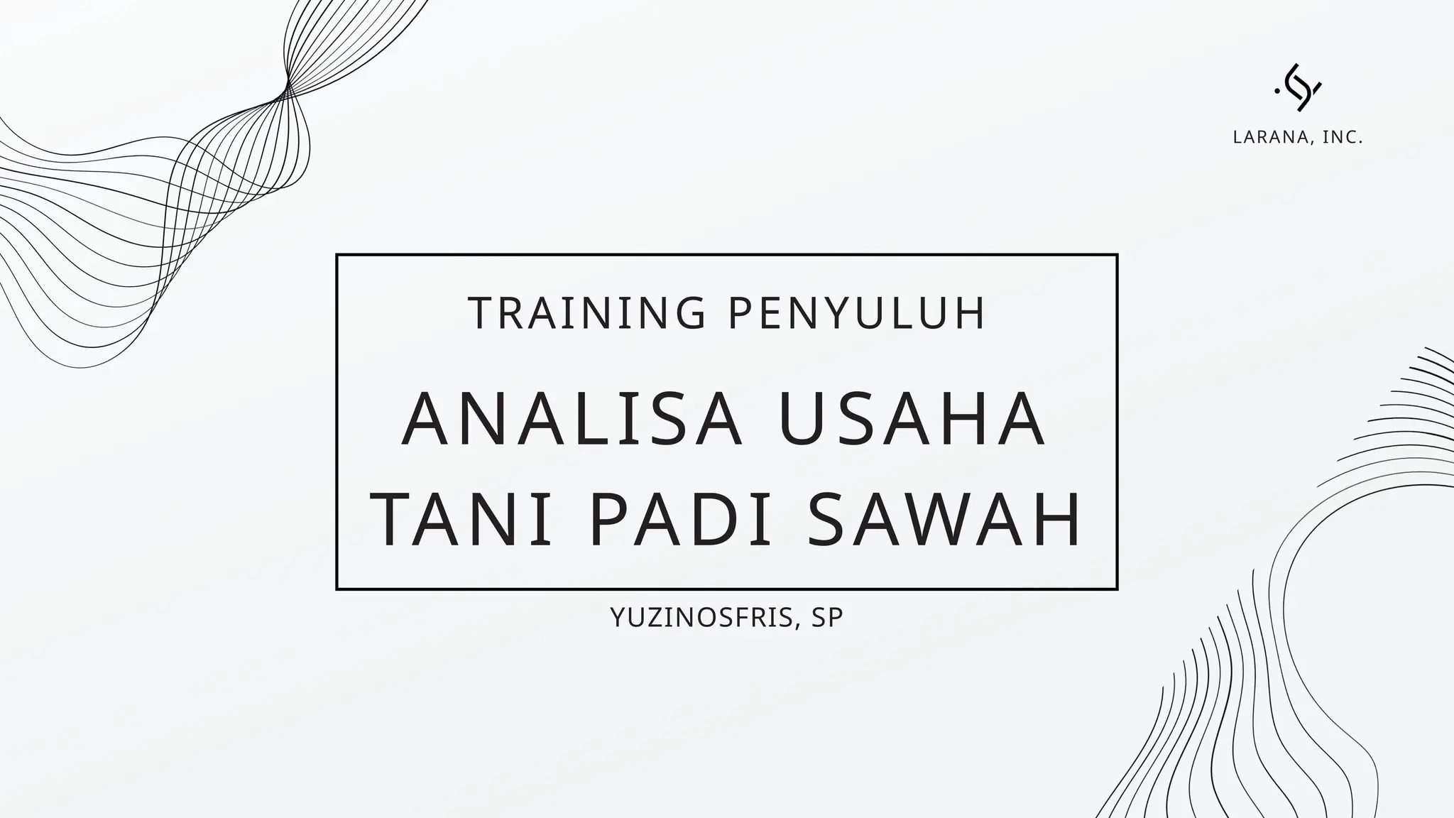 Presentasi Analisa usaha tani padi sawah | PPTX