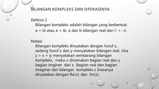 ANALISA VARIABEL KOMPLEKS Pengenalan Analisis | PPTX