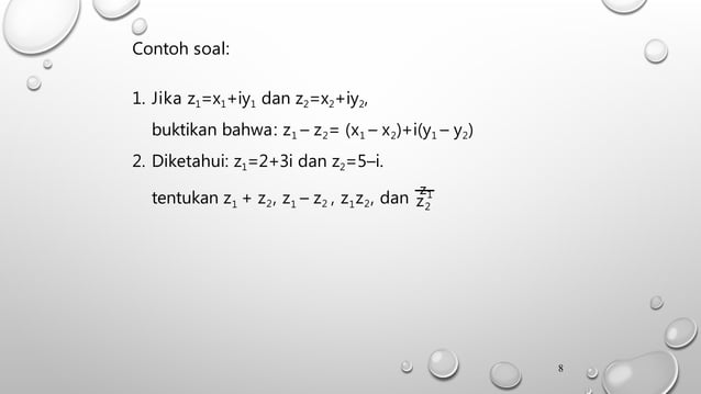 ANALISA VARIABEL KOMPLEKS Pengenalan Analisis | PPTX