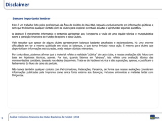 Análise dos Clubes Brasileiros de Futebol - Itaú BBA | PDF