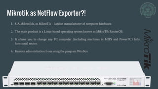 Analise NetFlow in Real Time | PPTX | Computer Networking | Computing