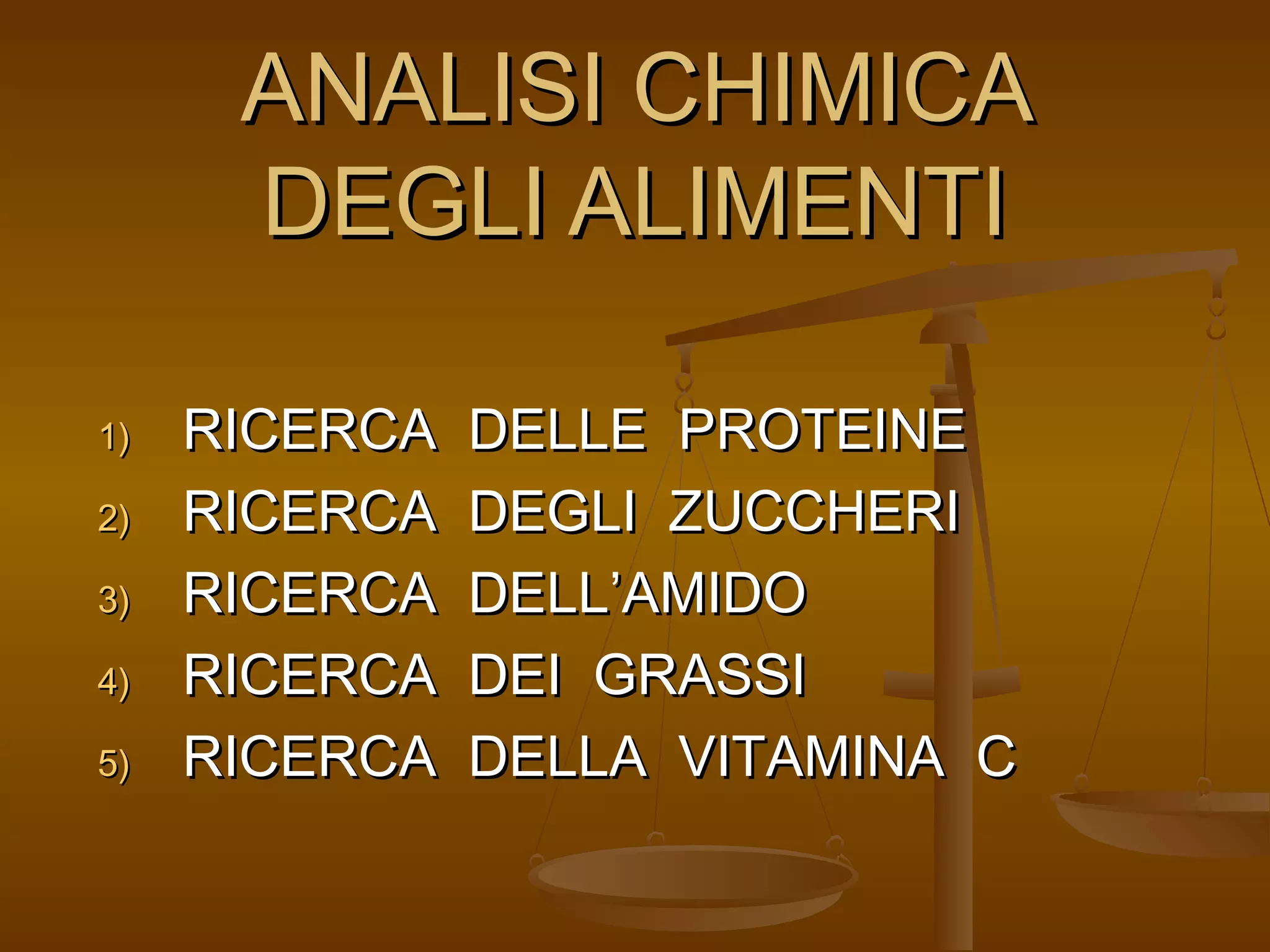 Analisi chimica degli alimenti | PPT