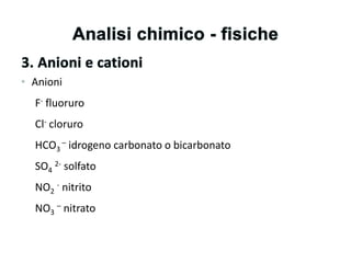Analisi chimico fisiche high-ita | PPT