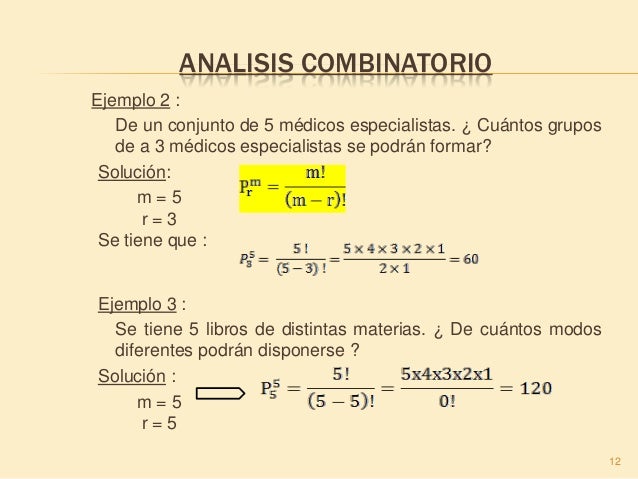 ANÁLISIS COMBINATORIO