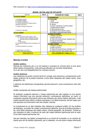 Anàlisi de balanços | PDF