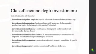 Analisi degli Investimenti | PPTX
