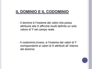 Il Dominio di vari tipi di funzione | PPTX
