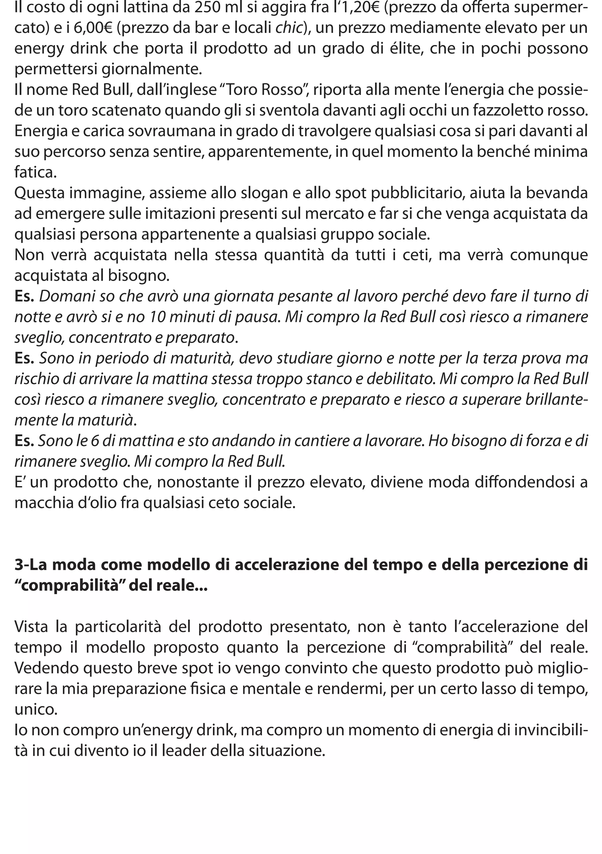 Analisi red bull la moda - stefanocassaghi | PDF