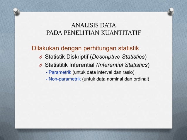 Analisis data kuantitatif (rendra) | PPTX