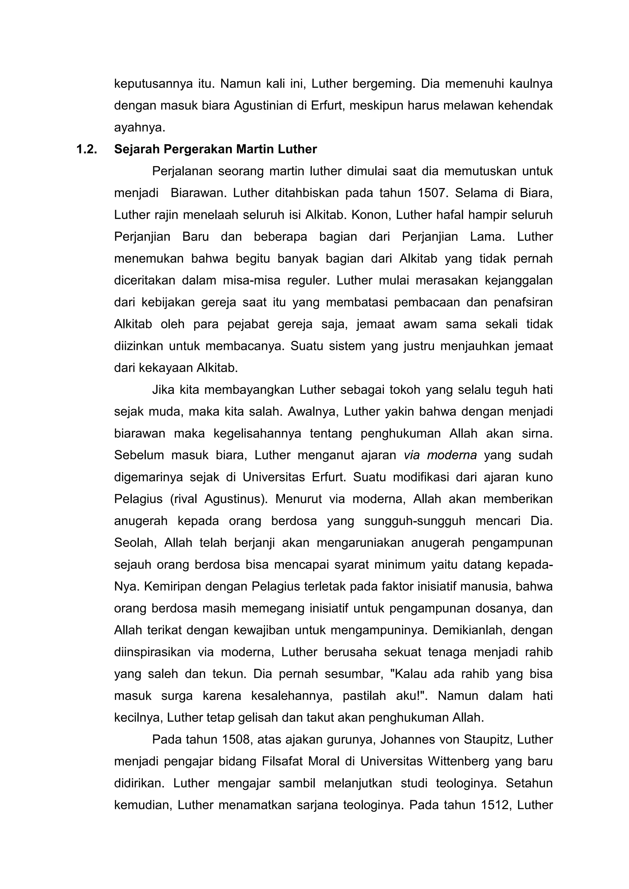 Analisis Karakter Tokoh "Martin Luther" | PDF