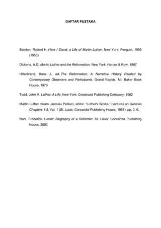Analisis Karakter Tokoh "Martin Luther" | PDF