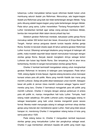 Analisis Karakter Tokoh "Martin Luther" | PDF