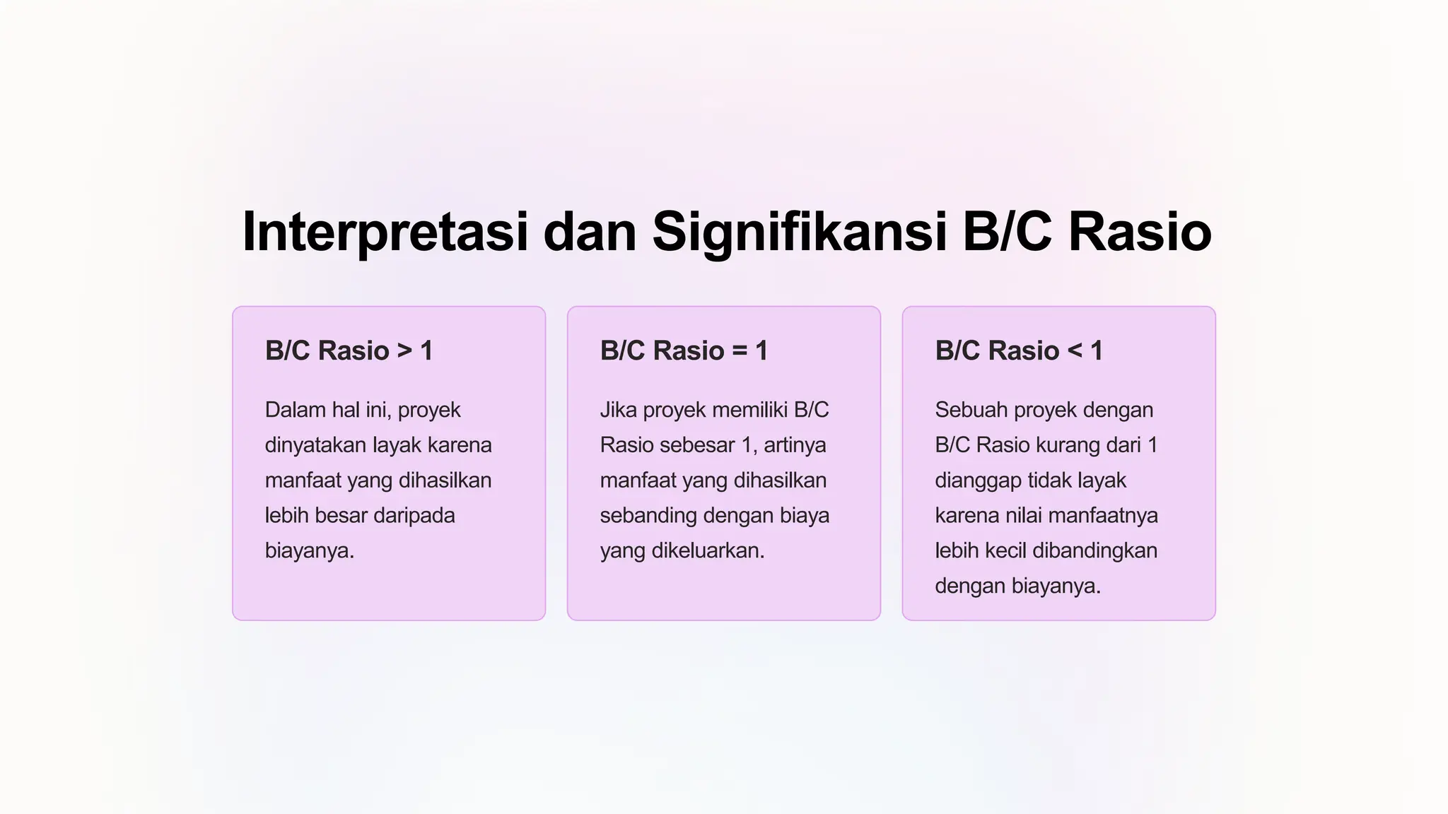 Analisis-BC-Rasio sebagai dasar investasi | PPT | Free Download