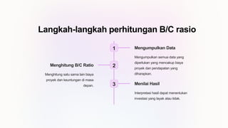 Analisis-BC-Rasio sebagai dasar investasi | PPTX