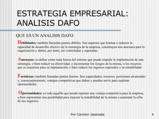 Analisis Dafo | PPT