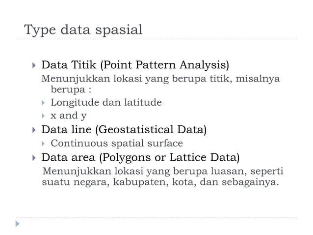 Analisis data-spasial | PPT