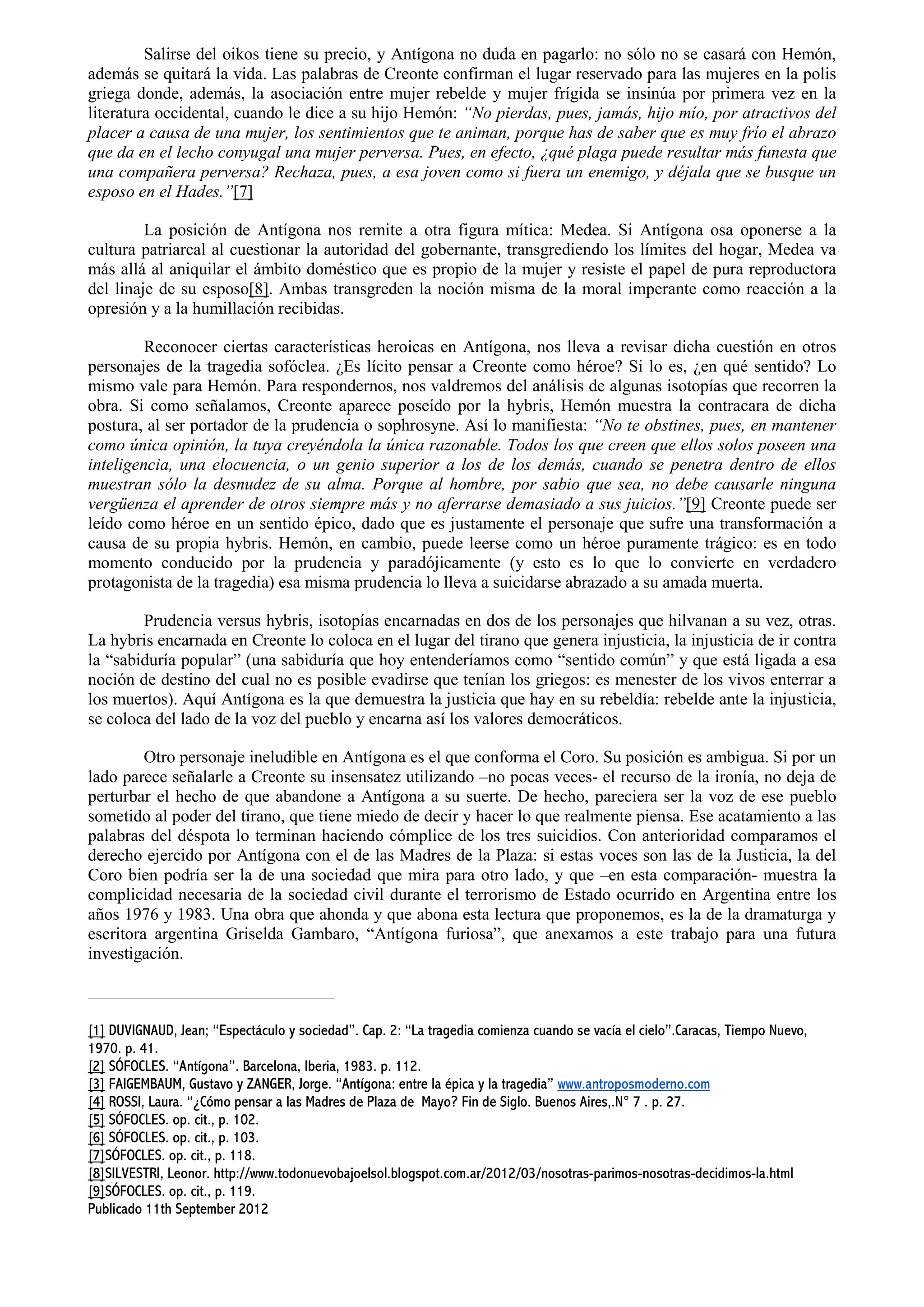 Analisis de-antigona-de-sofocles | PDF