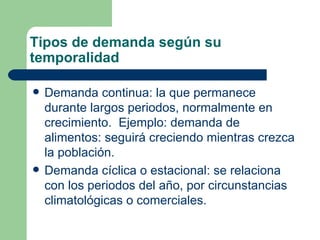 Analisis De La Demanda | PPT