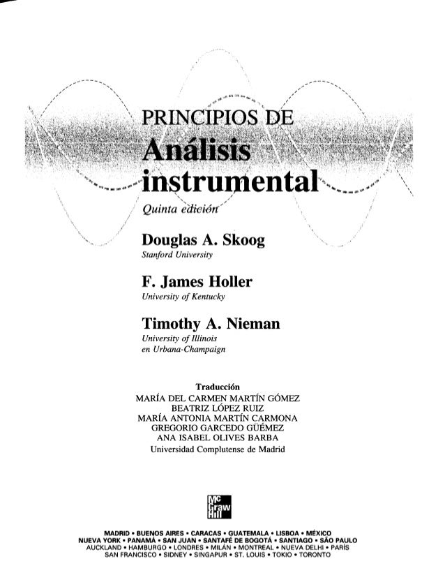 Analisis instrumental skoog | PDF