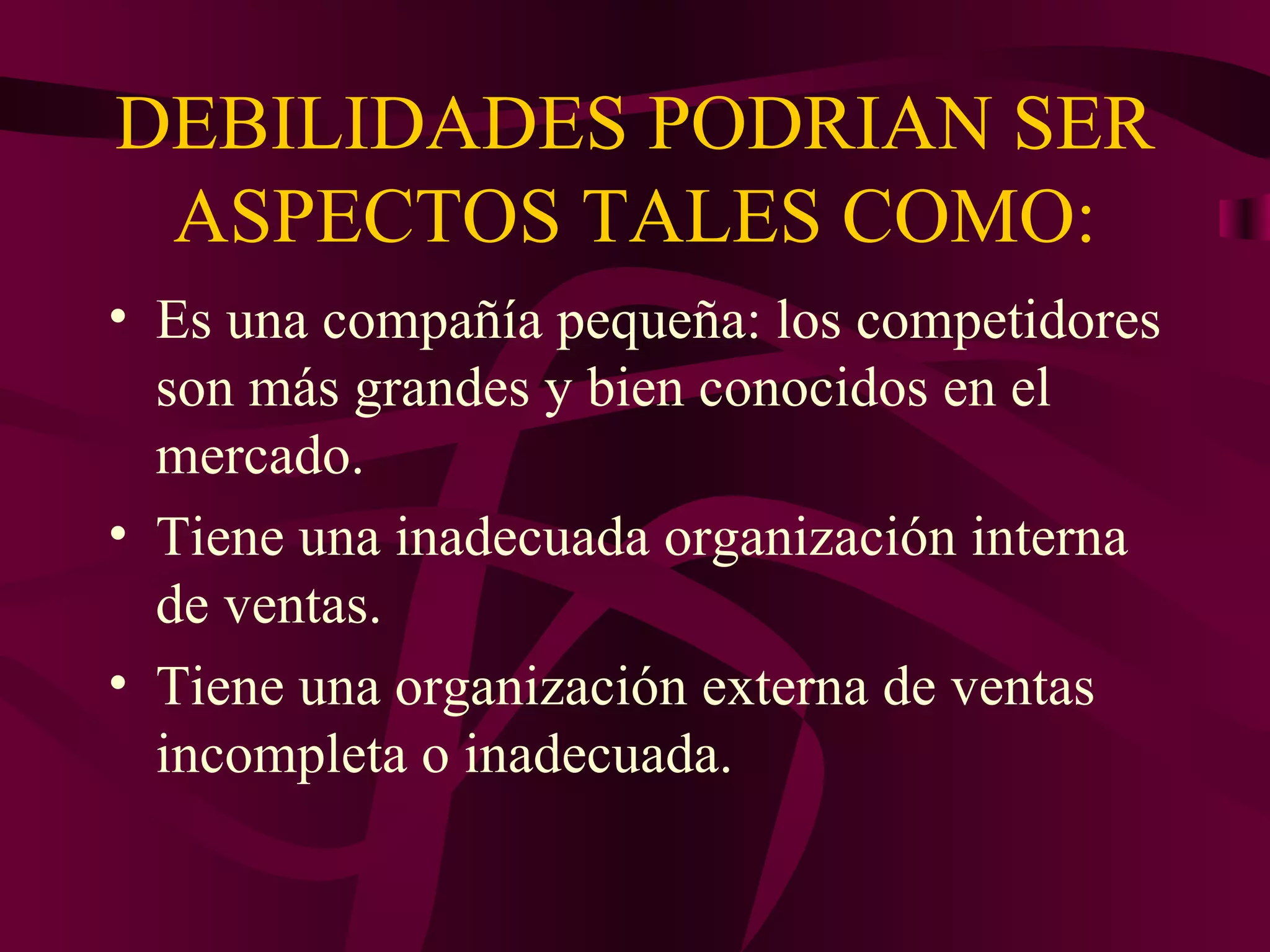Analisis Interno Fortalezas Y Debilidades | PPT