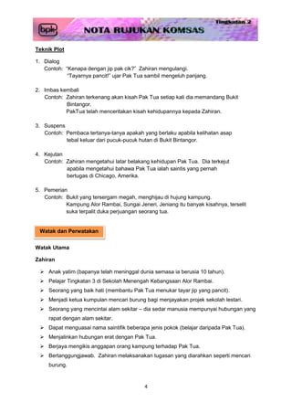 Analisis novel-lestari-bukit-menghijau -zai | DOCX