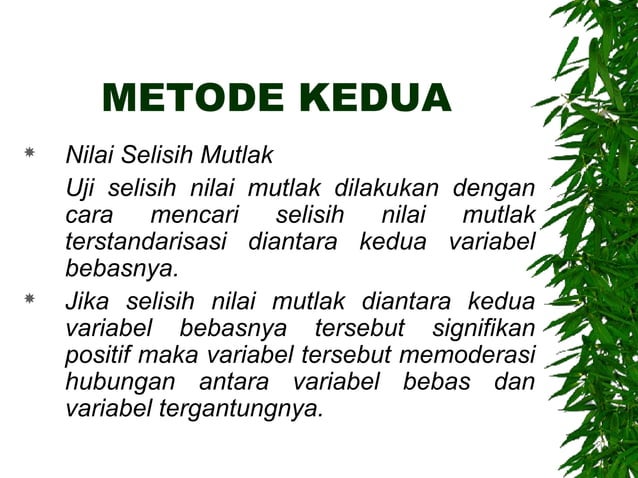 Analisis regresi-dengan-variabel-moderating-dan-intervening 20091 (1) | PPT