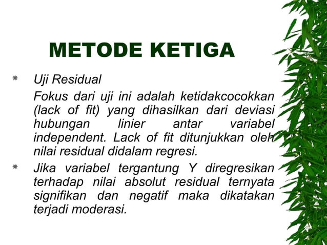 Analisis regresi-dengan-variabel-moderating-dan-intervening 20091 (1) | PPT
