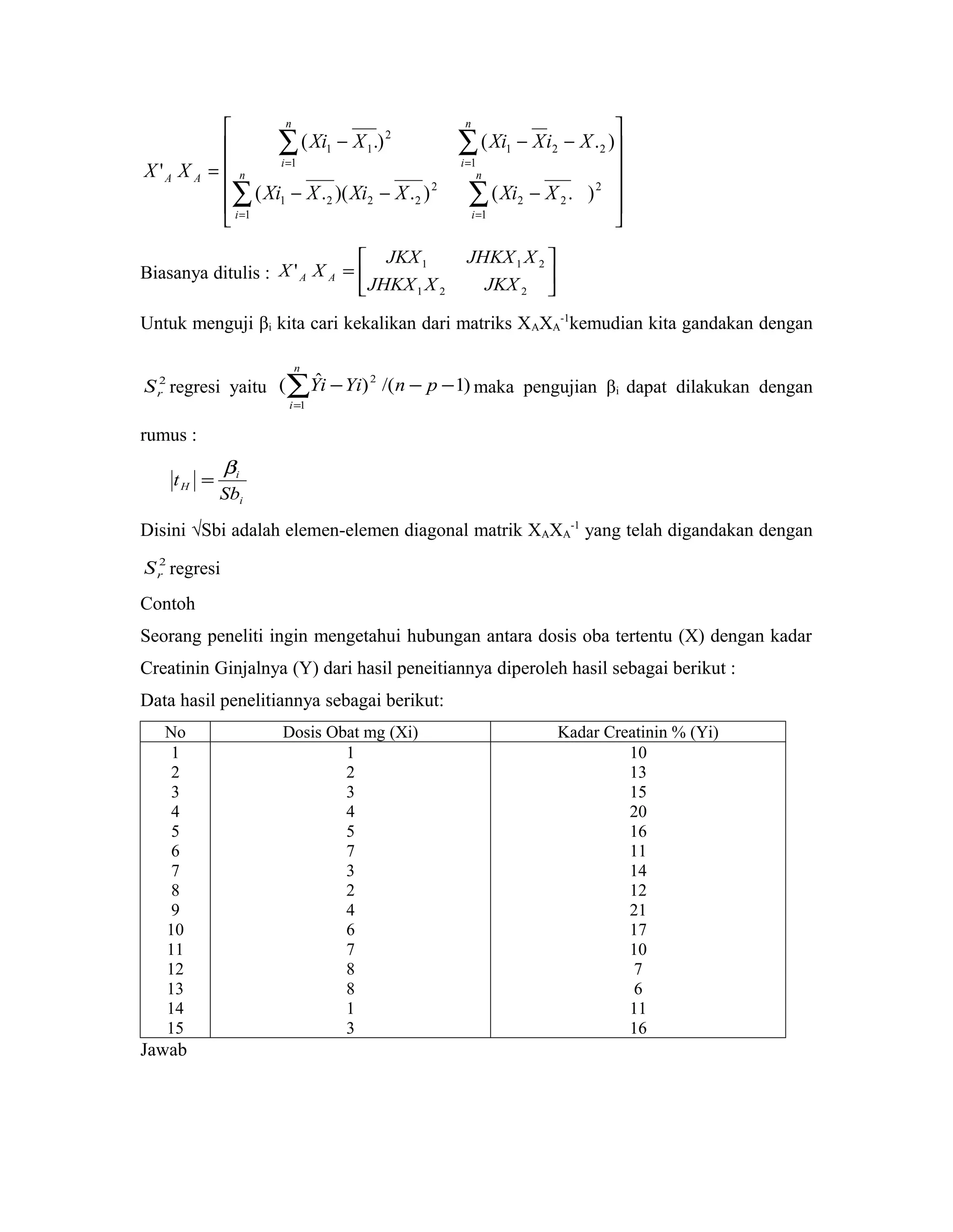 Analisis regresi-korelasi | PDF