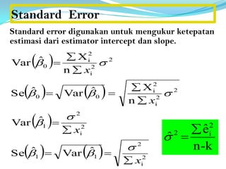 Analisis regresi-sederhana | PPTX