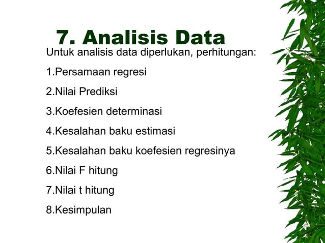 Analisis regresi-sederhana1 | PPT
