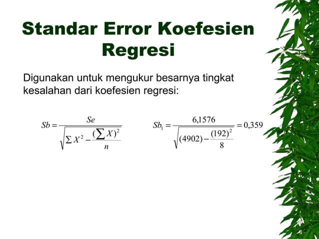 Analisis regresi-sederhana1 | PPT