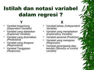 Analisis regresi-sederhana1 | PPT