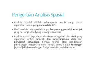 Analisis spasial | PDF