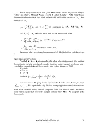 Analisis statistika-multivariate | PDF