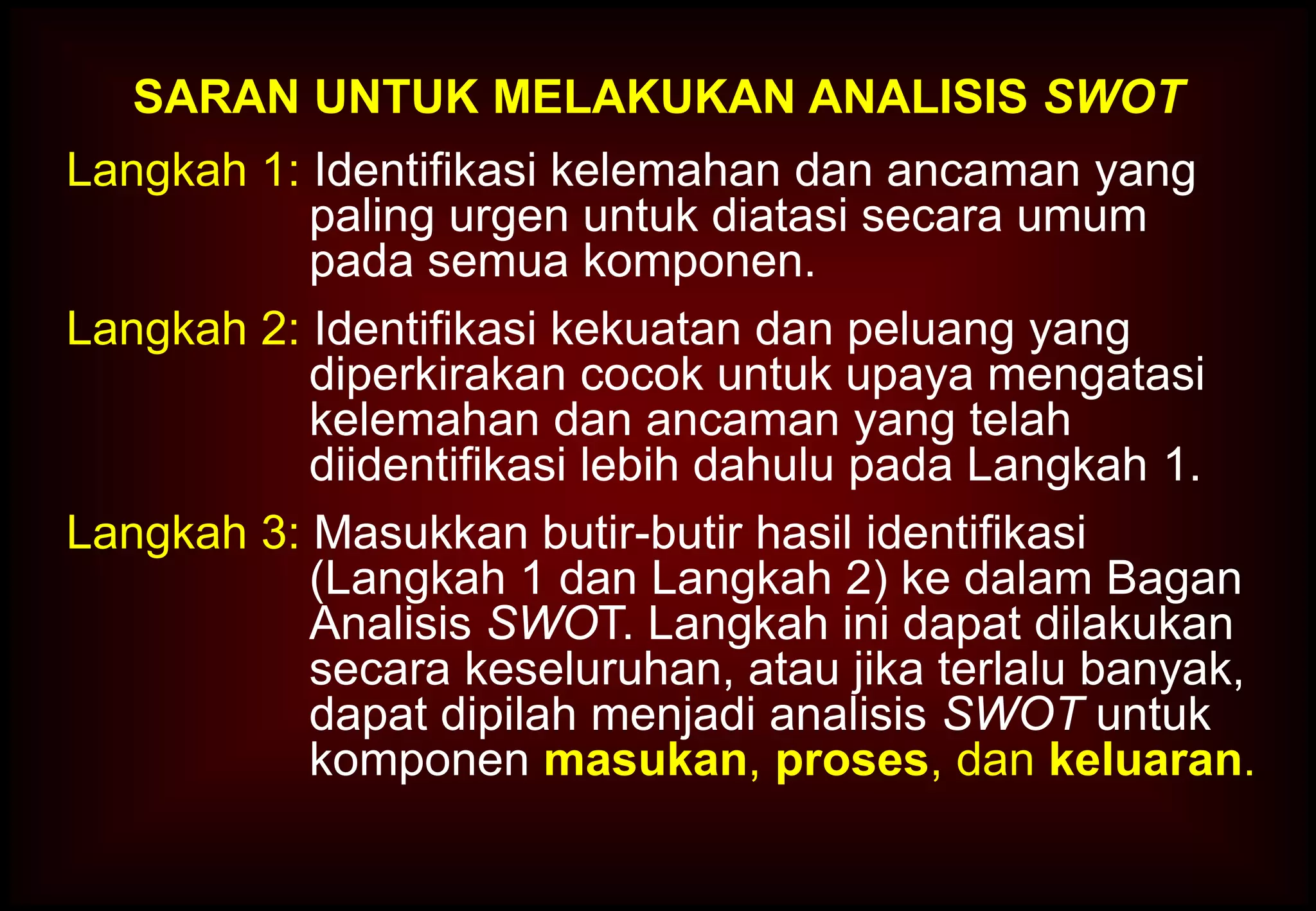 Analisis swot | PPT